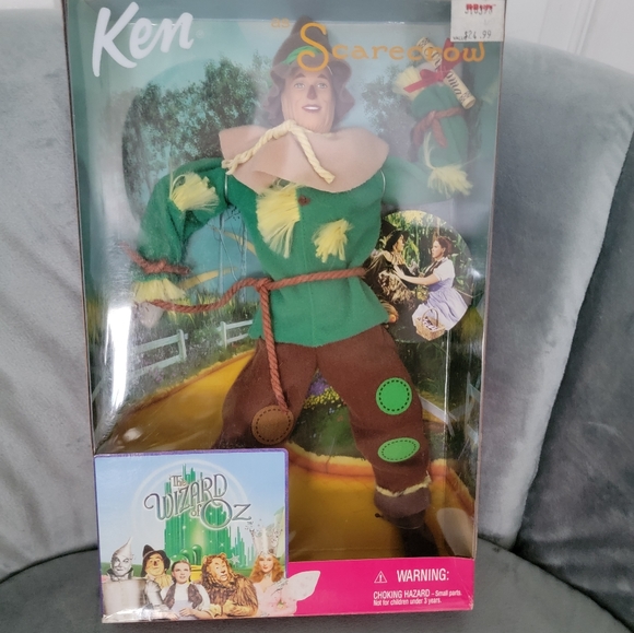 Mattel | Toys | Nib Wizard Of Oz Scarecrow Ken Barbie Doll | Poshmark